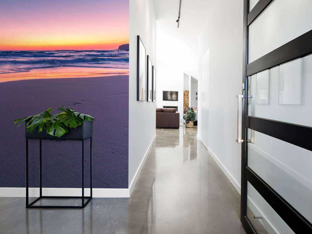 Papier peint panoramique - Pas dans la douce lumière du soir - Pas dans ...