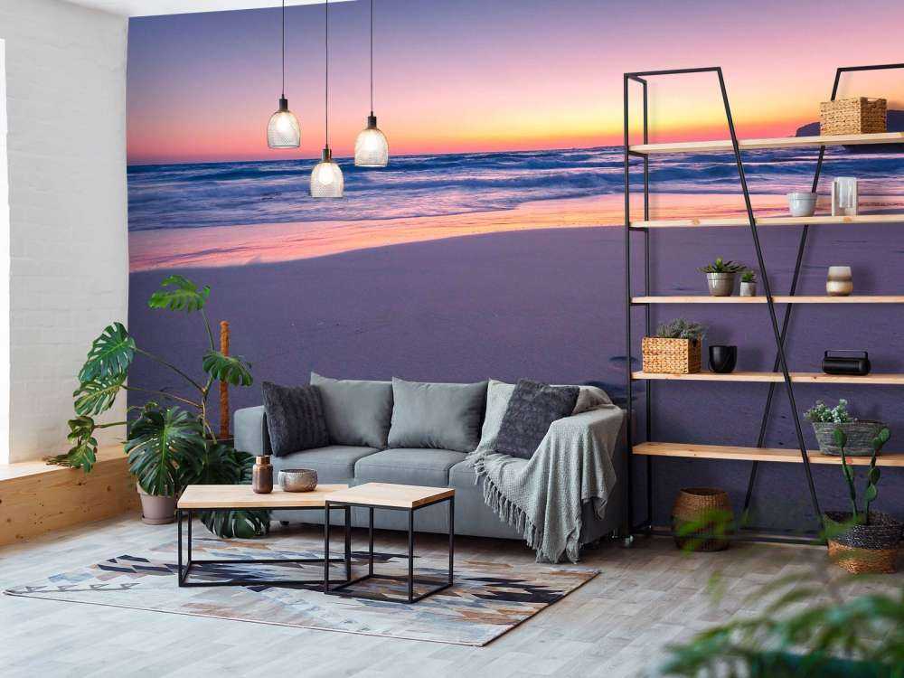 Papier peint panoramique - Pas dans la douce lumière du soir - Pas dans ...