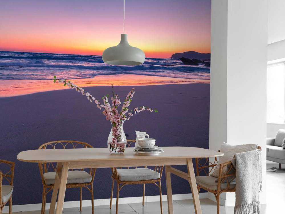 Papier peint panoramique - Pas dans la douce lumière du soir - Pas dans ...